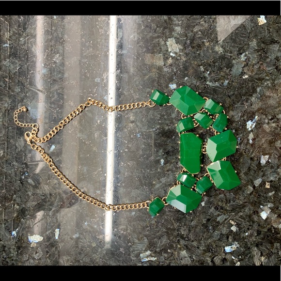 Jewelry | Forest Green Gem Necklace | Poshmark